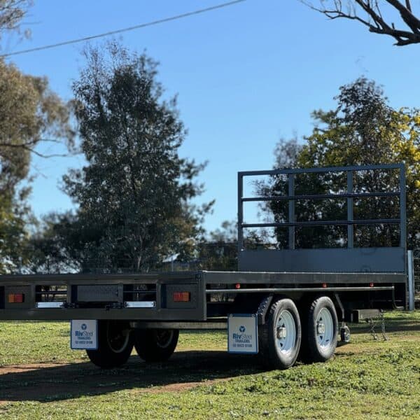 Durable Flat Top Trailers - 3500kg by RivSteel